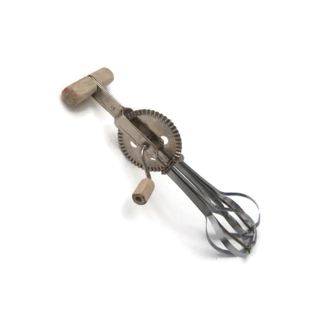 Vintage Ekco A&J Rotary Hand Beater/hand Mixer; A and J Hand Beater ...