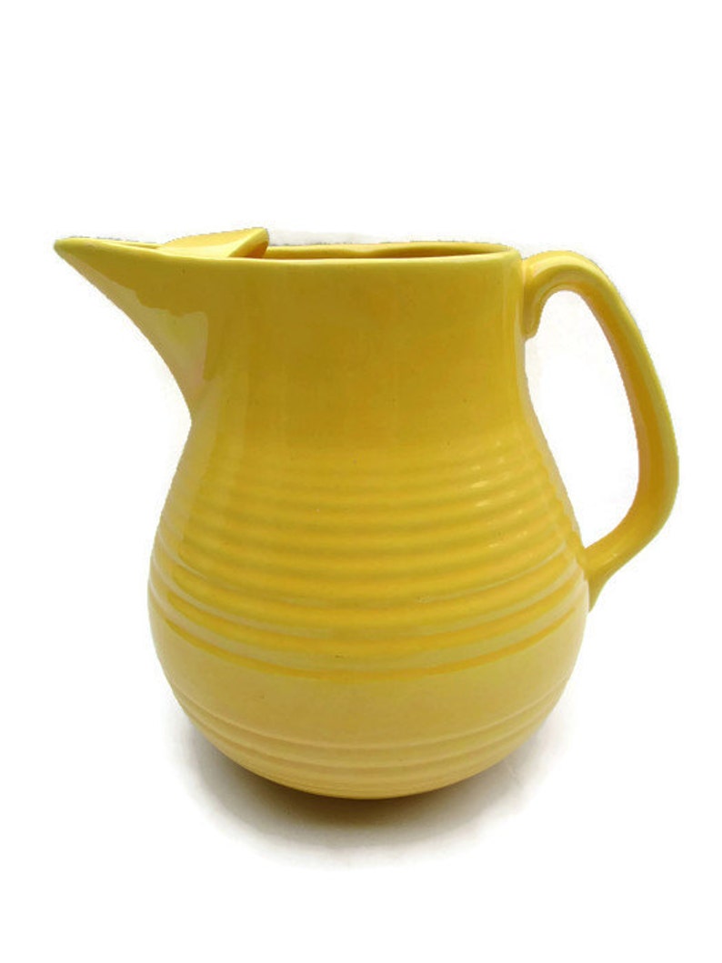 Bauer Pottery Pitcher 1930's Bauer Carafe Bauer Ice Lip - Etsy