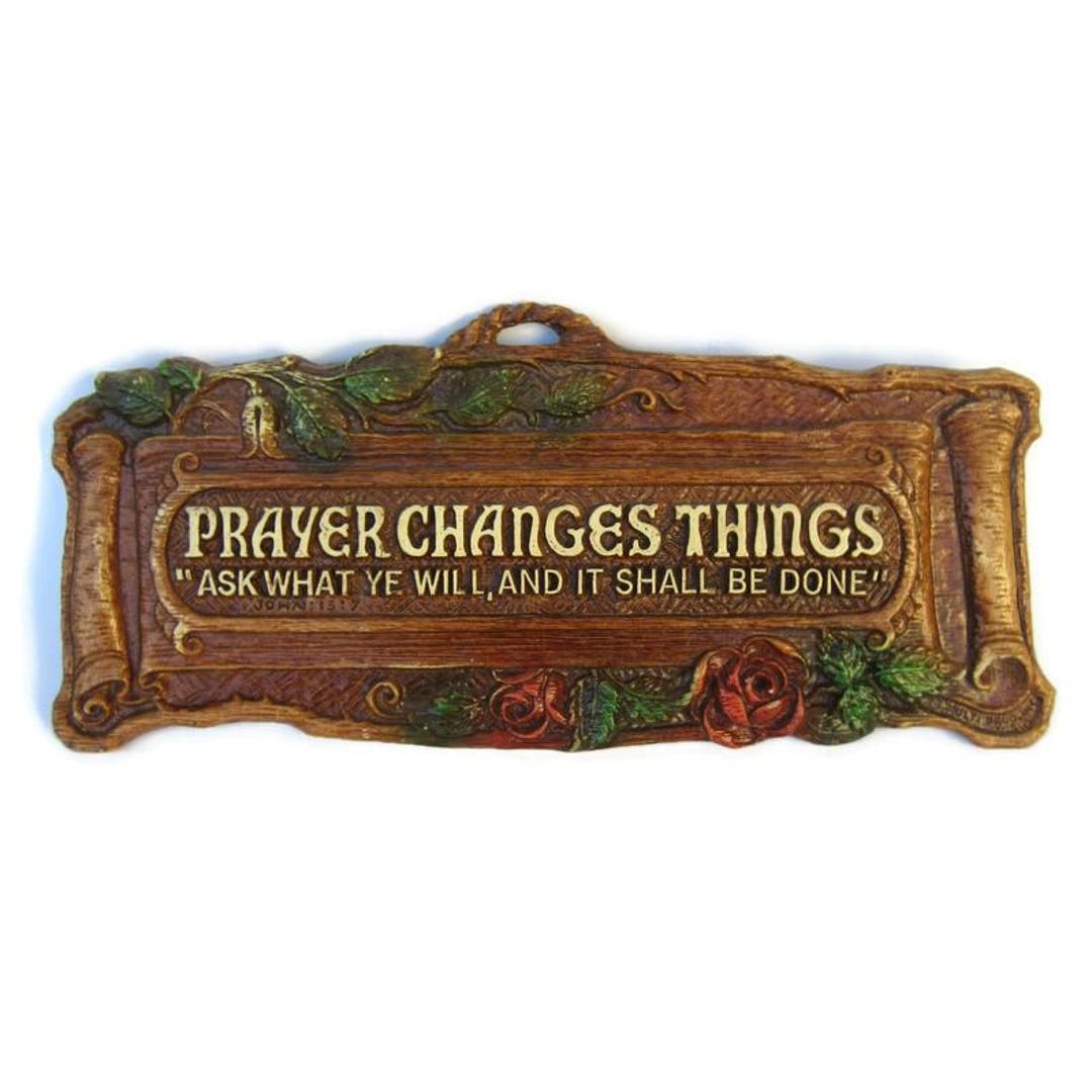 Christian Wall Plaque With Bible Verse; Christian Wall Art, Religious ...