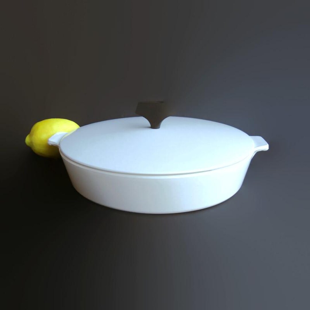 Corning Ware All White Buffet Server Skillet B-10; Corning All White Dish, Corning Ware Buffet ...