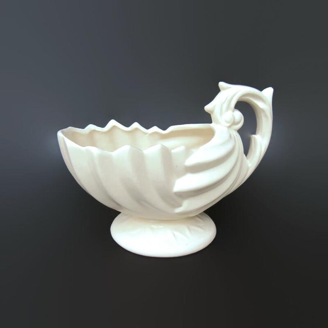 Mccoy Shell Vase Mccoy Shell Bowl, Mccoy Shell Planter, Art Pottery ...