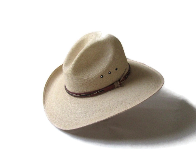 Texas Hat Company Cowboy Hat; Texas Hat Company Mexican Palm Leaf ...
