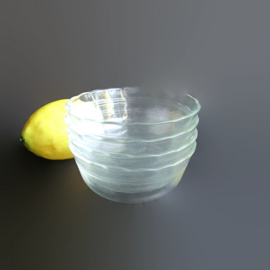 Pyrex Glass Custard Cup/ramekins #464, Set of Four; Glass Custard Cup ...