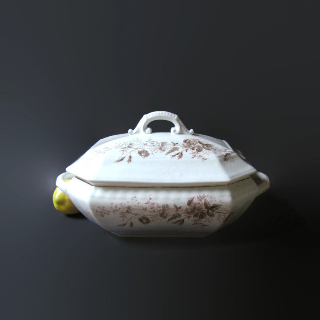 Antique Ironstone Tureen; Antique Tureen, Antique Transferware Tureen ...