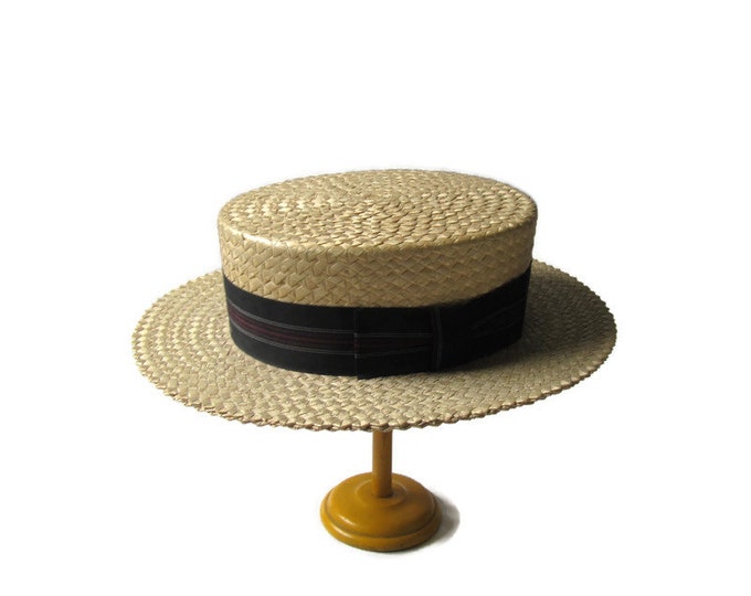 Penney's Marathon Boater Hat; Antique Boater Hat, Men's Boater Hat ...
