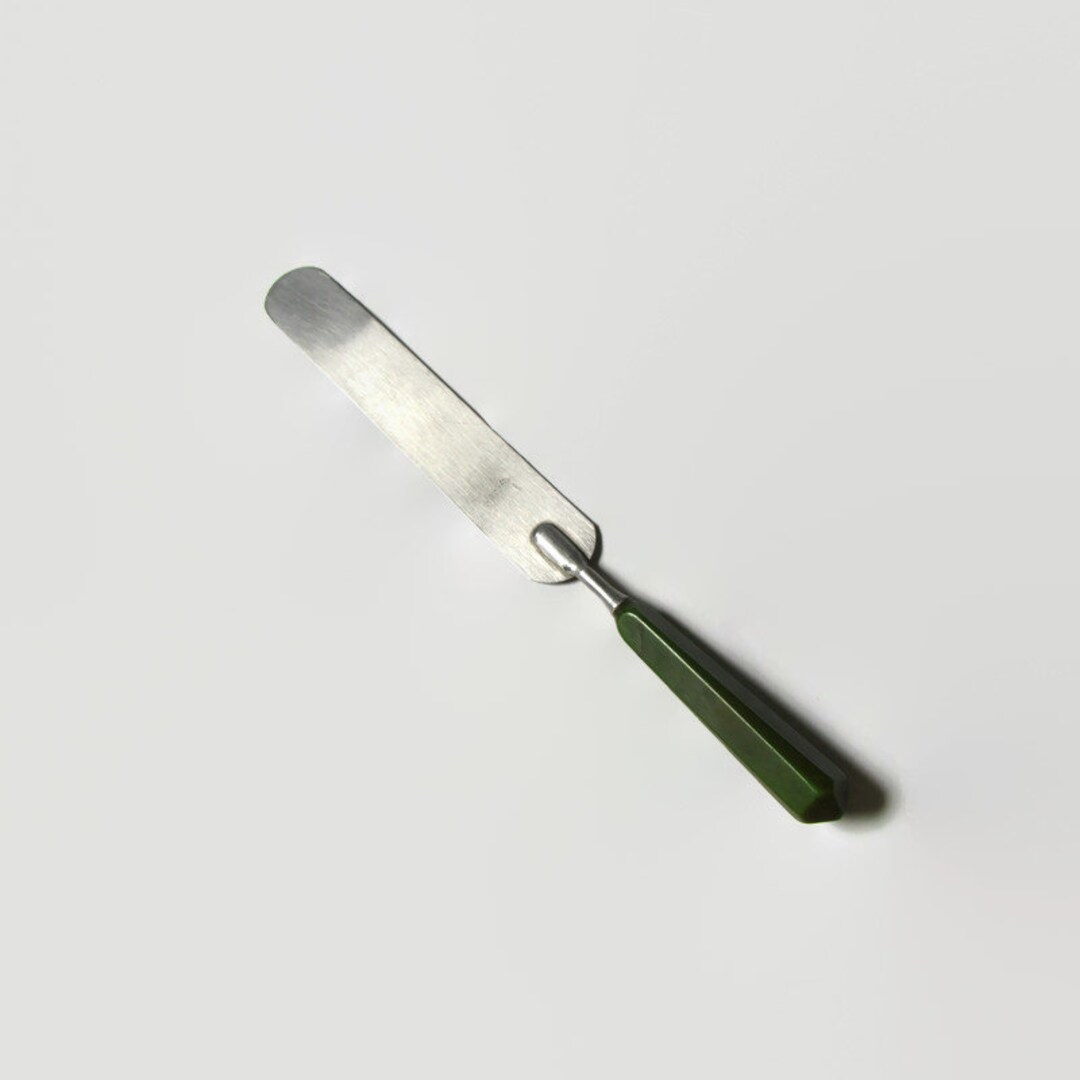 Green Bakelite Handled Cake Frosting Spatula; Antique Bakelite, Green ...
