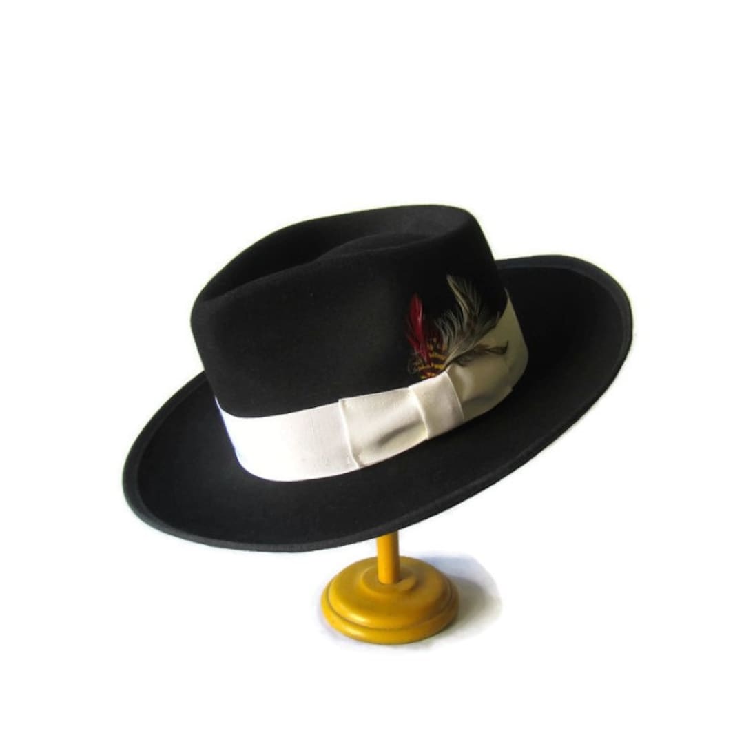 Broner Fedora Hat Broner Hats Broner Black Fedora Black - Etsy