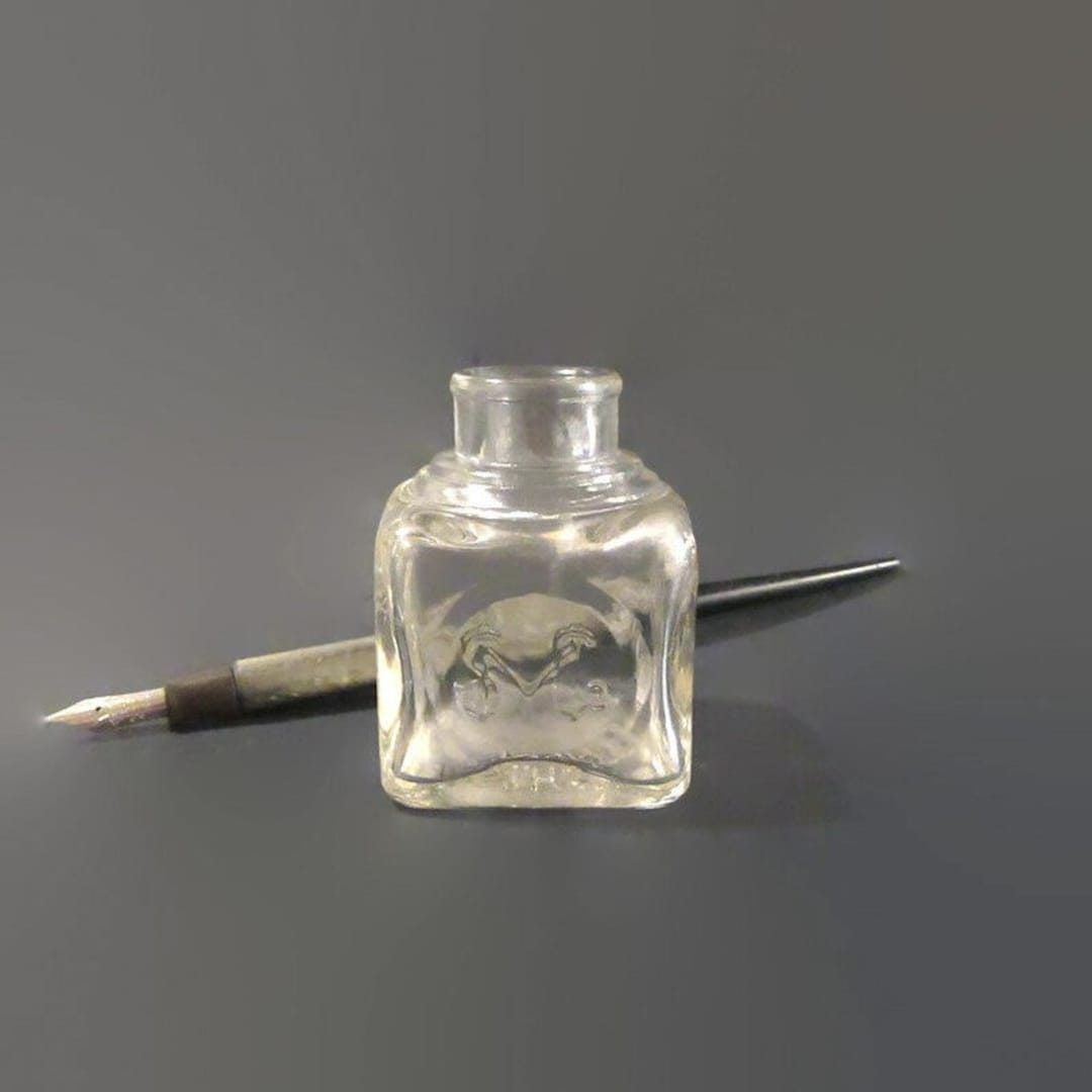 Sanford's Ink Bottle; Antique Ink Bottle, Antique Inkwell Bottle ...
