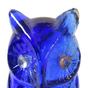 Victory Glass Co Cobalt Blue Candy Container, 1920's; Victory Glass Owl ...