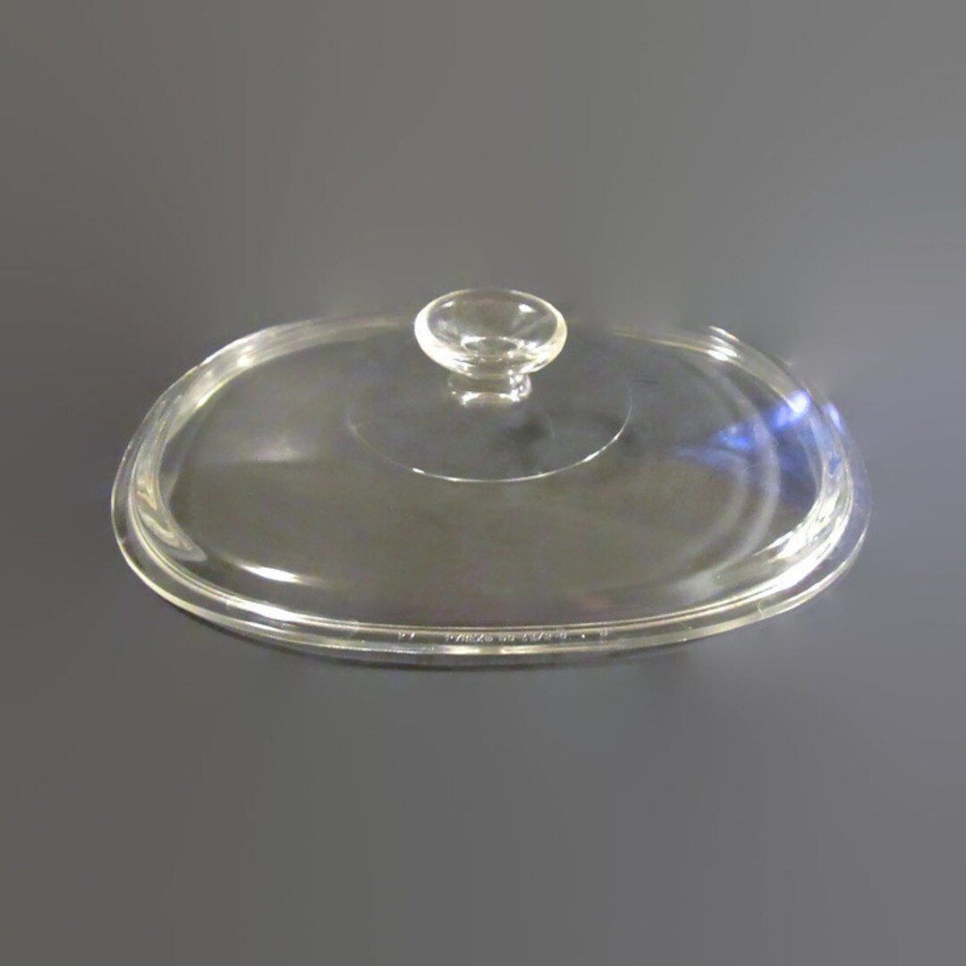 Corning Ware/pyrex Glass 1 1/2 Qt. Oval Casserole Lid DC 1 1/2 C ...