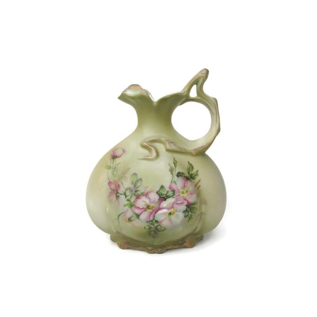 Porcelain Pitcher; Art Nouveau Pitcher, Art Nouveau Dishes, Art Nouveau ...