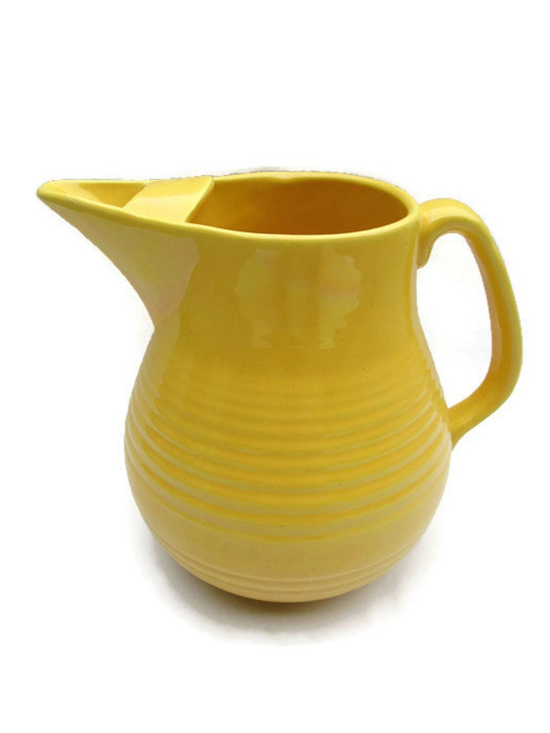 Bauer Pottery Pitcher 1930's Bauer Carafe Bauer Ice Lip - Etsy