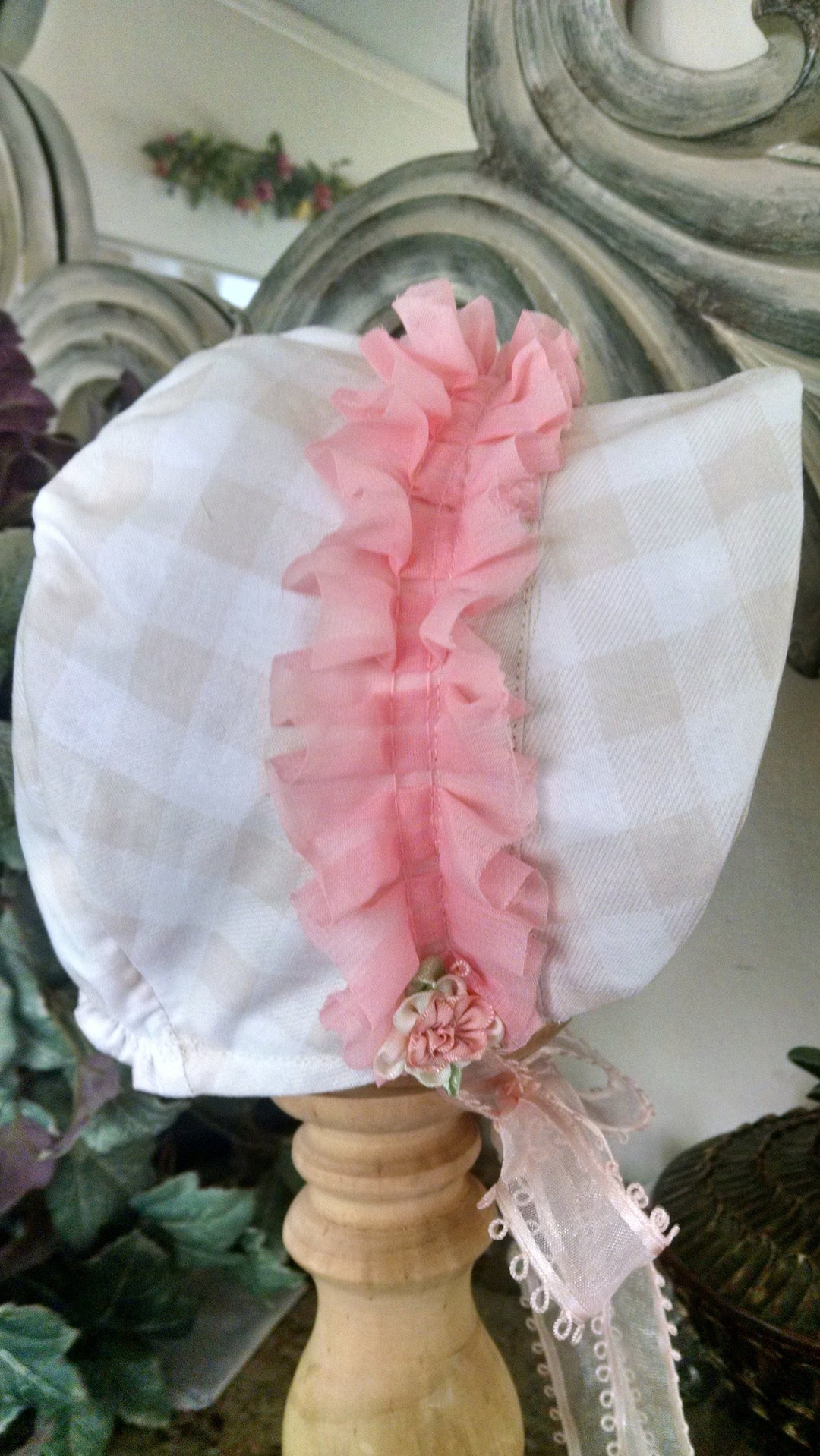 Baby Bonnet, Baby Girl Bonnet, Heirloom Baby Bonnet, Christening Bonnet ...