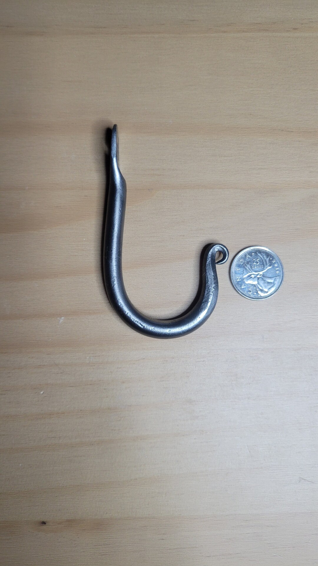 Hand Forged Steel Hook - Etsy