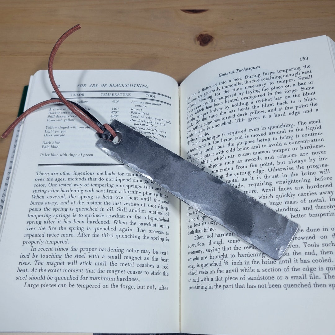6th Anniversary Personalized Bookmark, Blacksmith Made Steel Bookmark ...