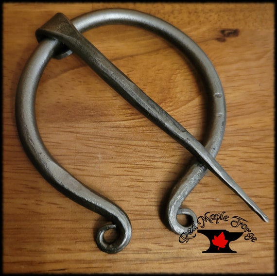 Hand Forge Penannular Shawl Pin Cloak Pin Wool Blanket Pin | Etsy