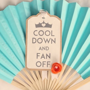 Gift Tags for a Wedding Fan • Original and Creative Favors • Gift Tags ...