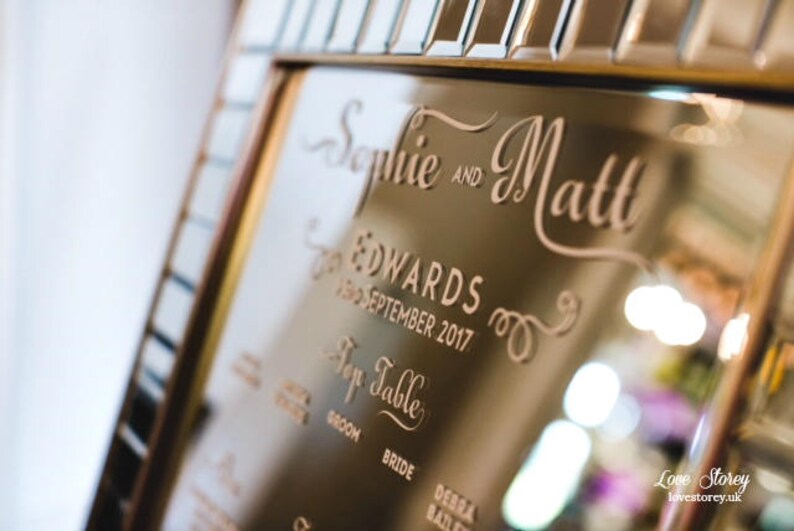Mirror Wedding Table Plan With Modern Calligraphy Fonts Etsy mirror-wedding-table-plan-with-modern-calligraphy-fonts-etsy