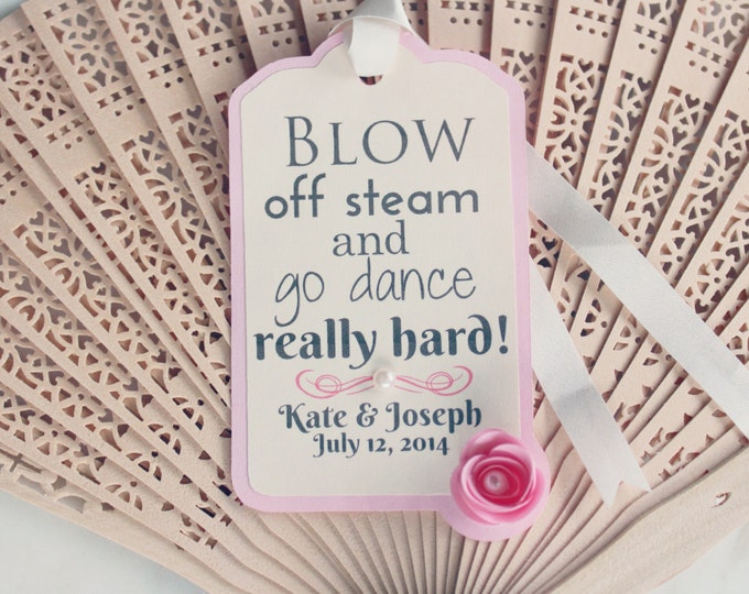 Gift Tags for a Wedding Fan Original and Creative Favors Gift Tags Fan ...