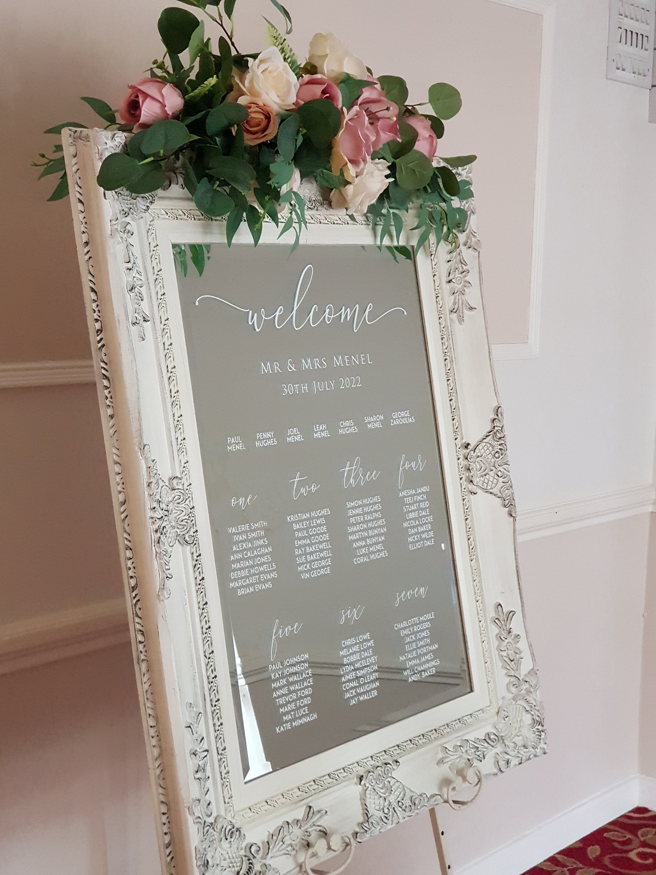 ARCH Seating Chart ARCH Table Plan 4 Pre-designed - Etsy UK