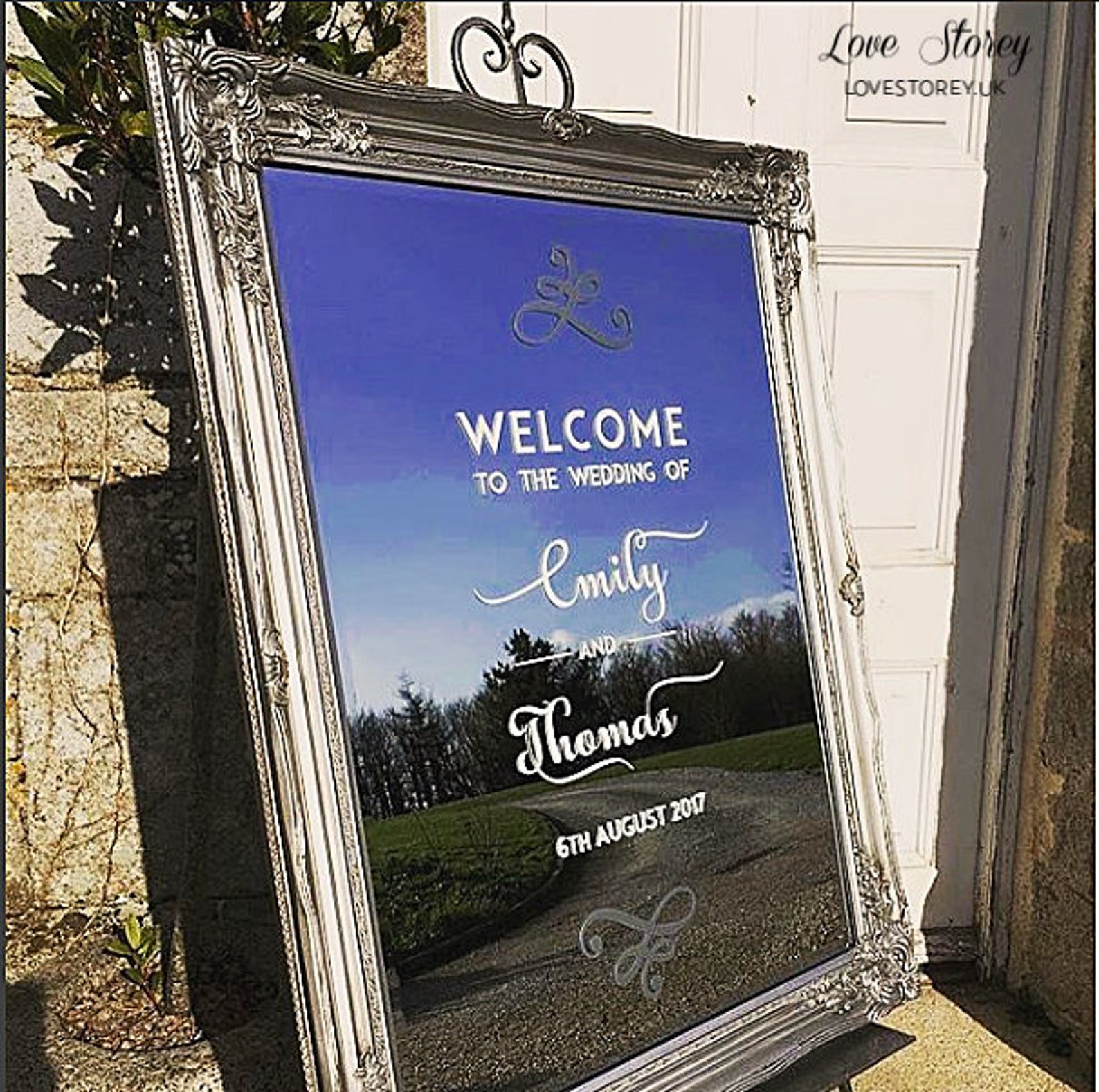 Mirror Wedding Welcome Sign DIY Easy With Vinyl - Etsy