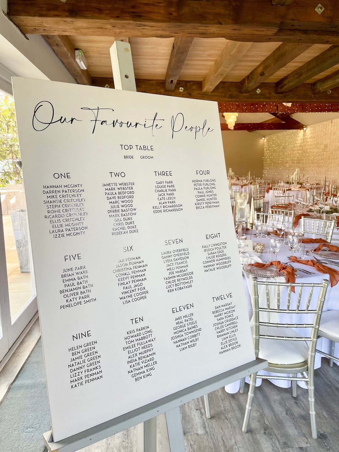 Acrylic Seating Chart • Available in Sets• A2, A1, A0 • Wedding Acrylic ...