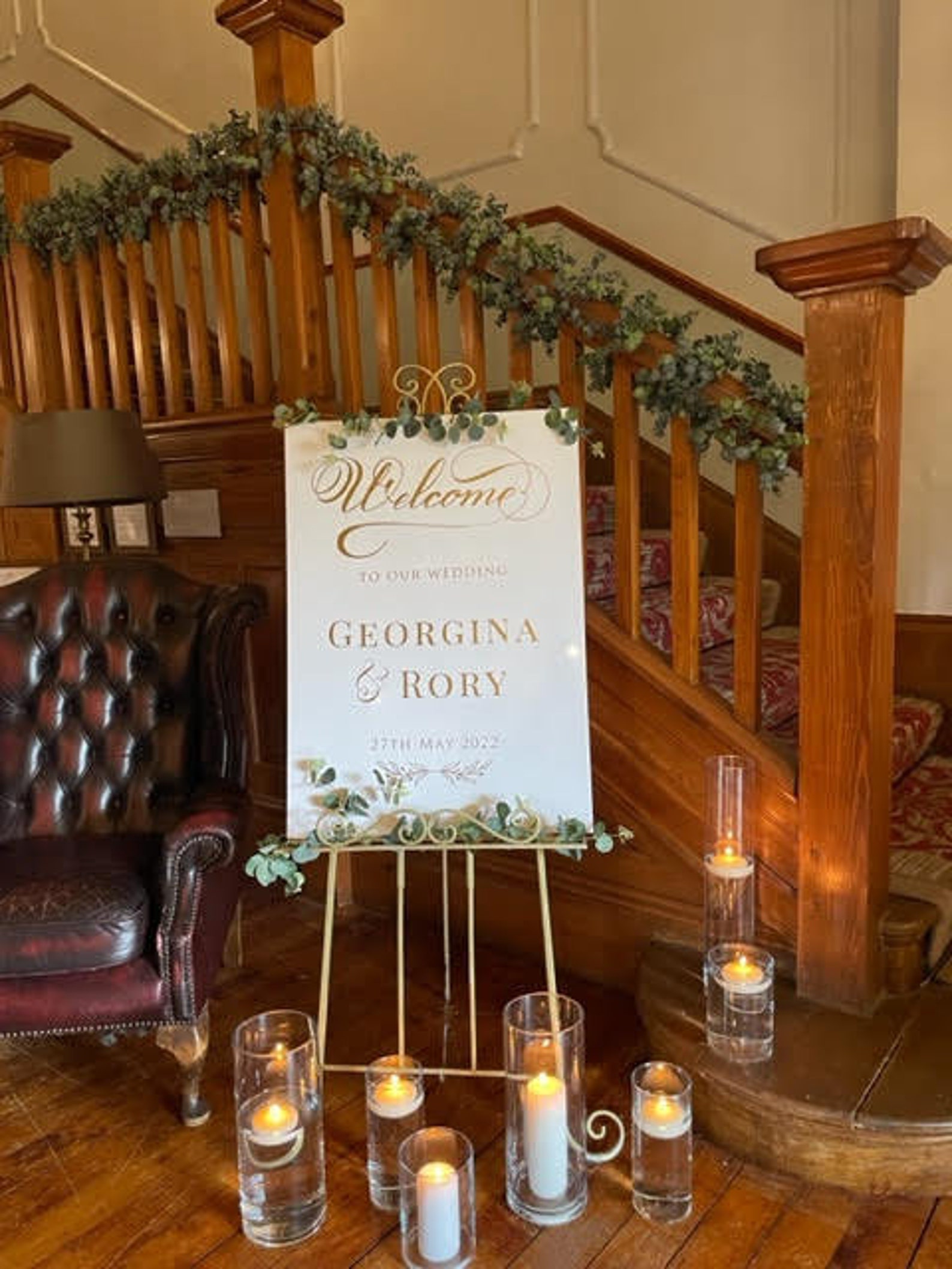 Mirror Wedding Welcome Sign DIY Easy With Vinyl - Etsy UK