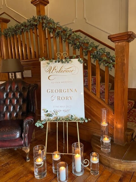 Mirror Wedding Welcome Sign DIY Easy With Vinyl - Etsy UK