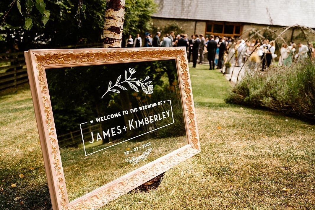 Mirror Wedding Welcome Sign DIY Easy With Vinyl - Etsy