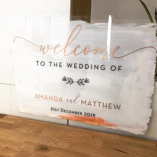 Wedding Welcome Sign Wedding Decor A1 A2 Personalised - Etsy UK