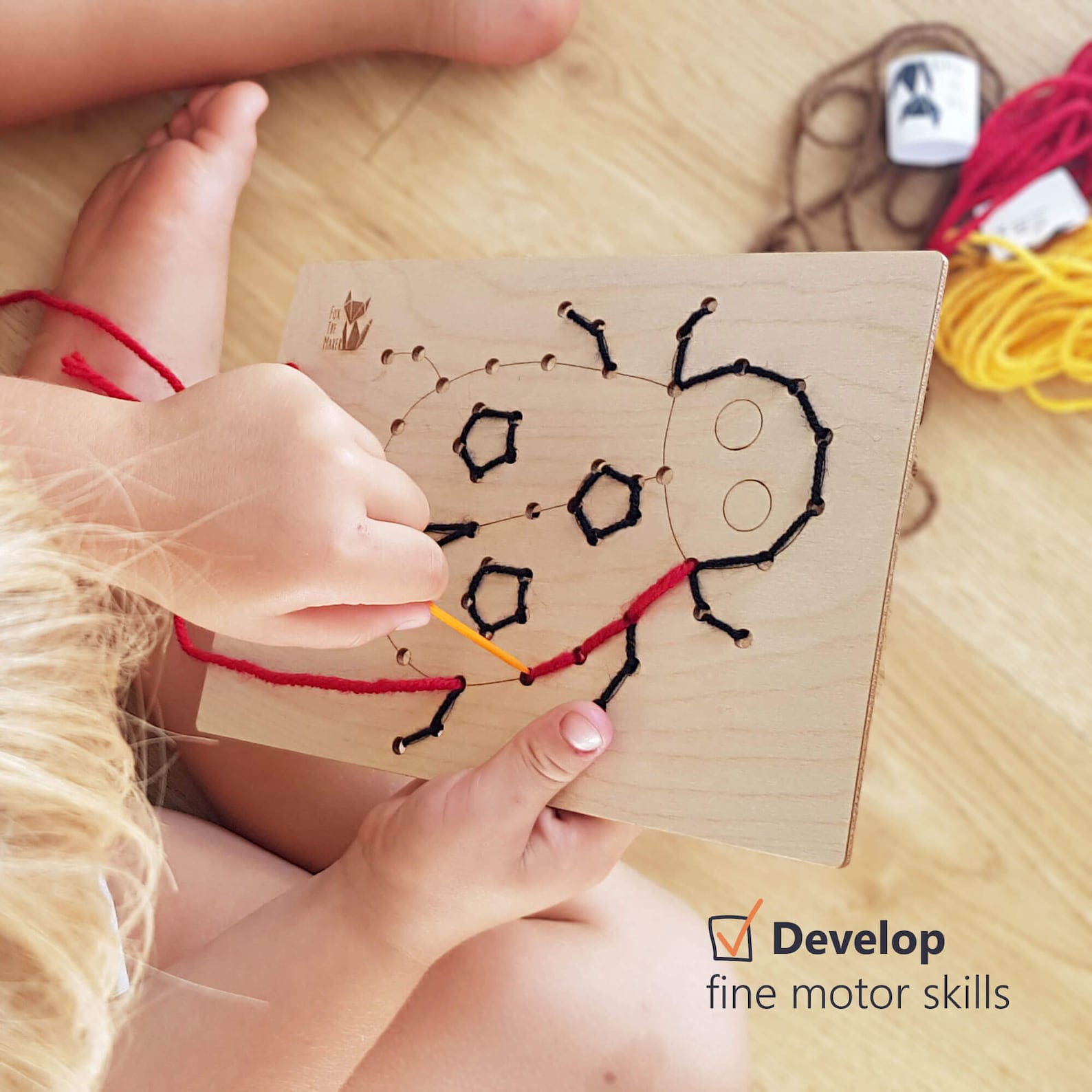 Kids Learn to Sew Kit With Plastic Needle Montessori Sewing Kit ...