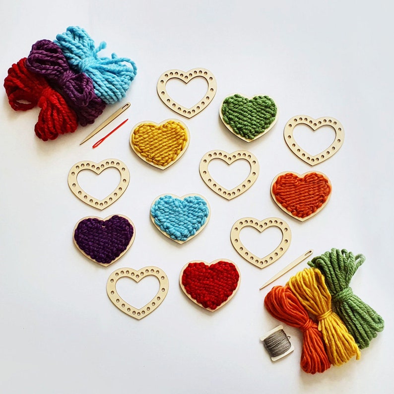Mini Weaving Kit Hearts | Mini Weaving Loom Kit Beginner | Learn to ...