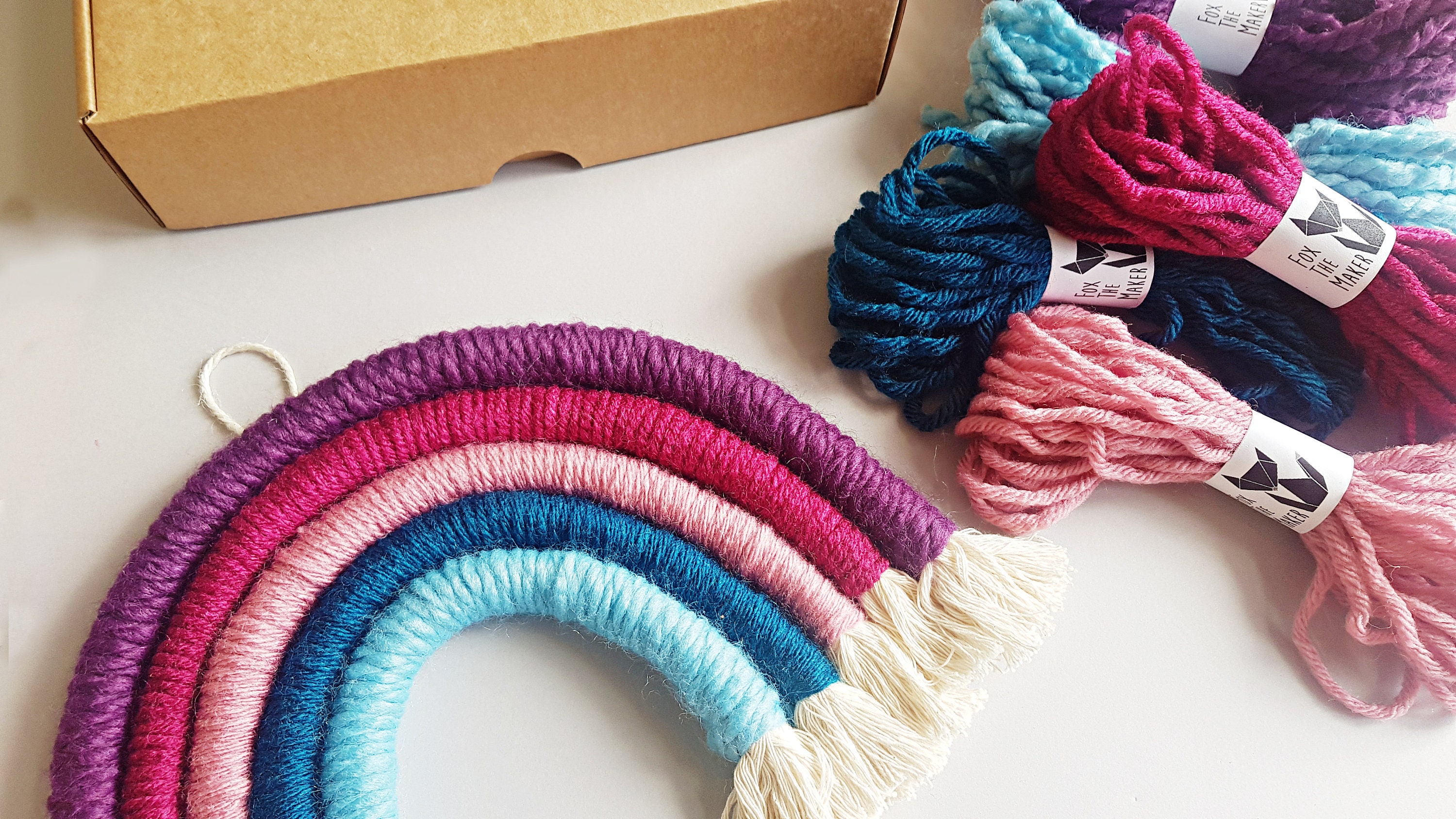 DIY Macrame Rainbow Craft Kits for Adults, Adult Macrame Activity to ...