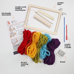 Weaving Lap Loom Kit for Beginners Adults Kids Teens Tweens, Craft Kits ...