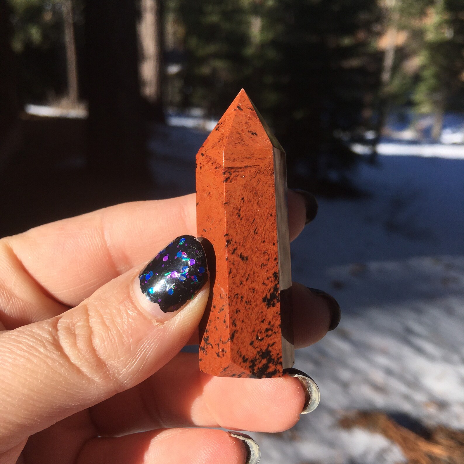 Mahogany Obsidian Tower Red Obsidian Mahogany Obsidian - Etsy