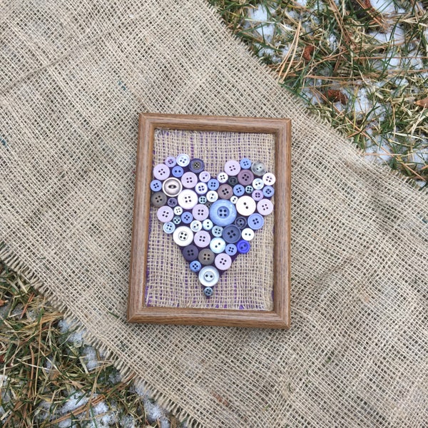 Button Heart - Etsy