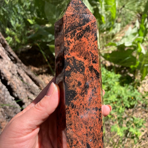 Red Obsidian - Etsy