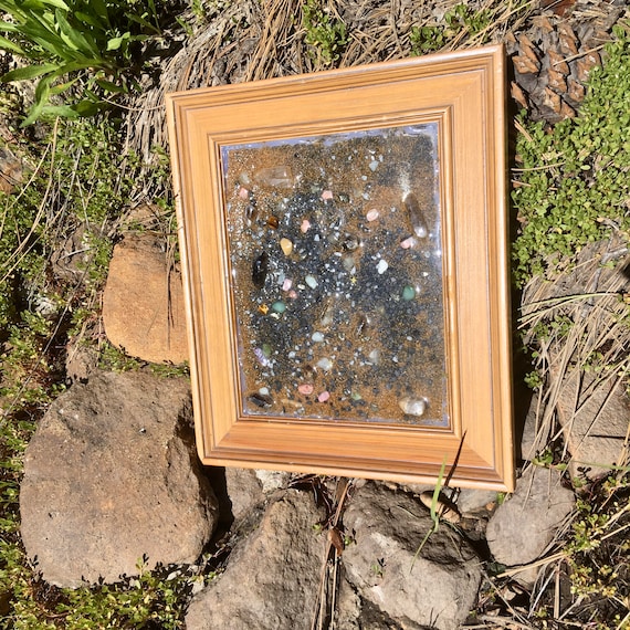 Crystal Art Resin and Crystal Art Rock Art Wall Art Table - Etsy