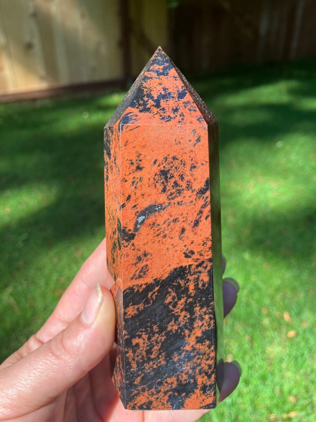 Mahogany Obsidian Tower, Red Obsidian, Mahogany Obsidian Crystal ...