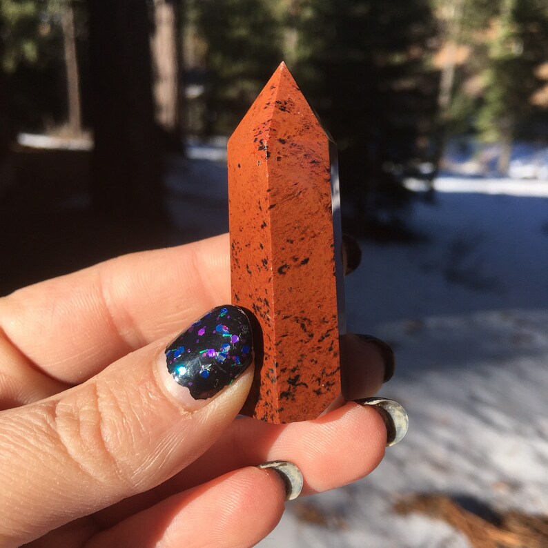 Mahogany Obsidian Tower Red Obsidian Mahogany Obsidian - Etsy