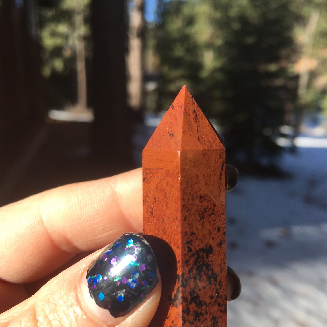 Mahogany Obsidian Tower, Red Obsidian, Mahogany Obsidian Crystal ...