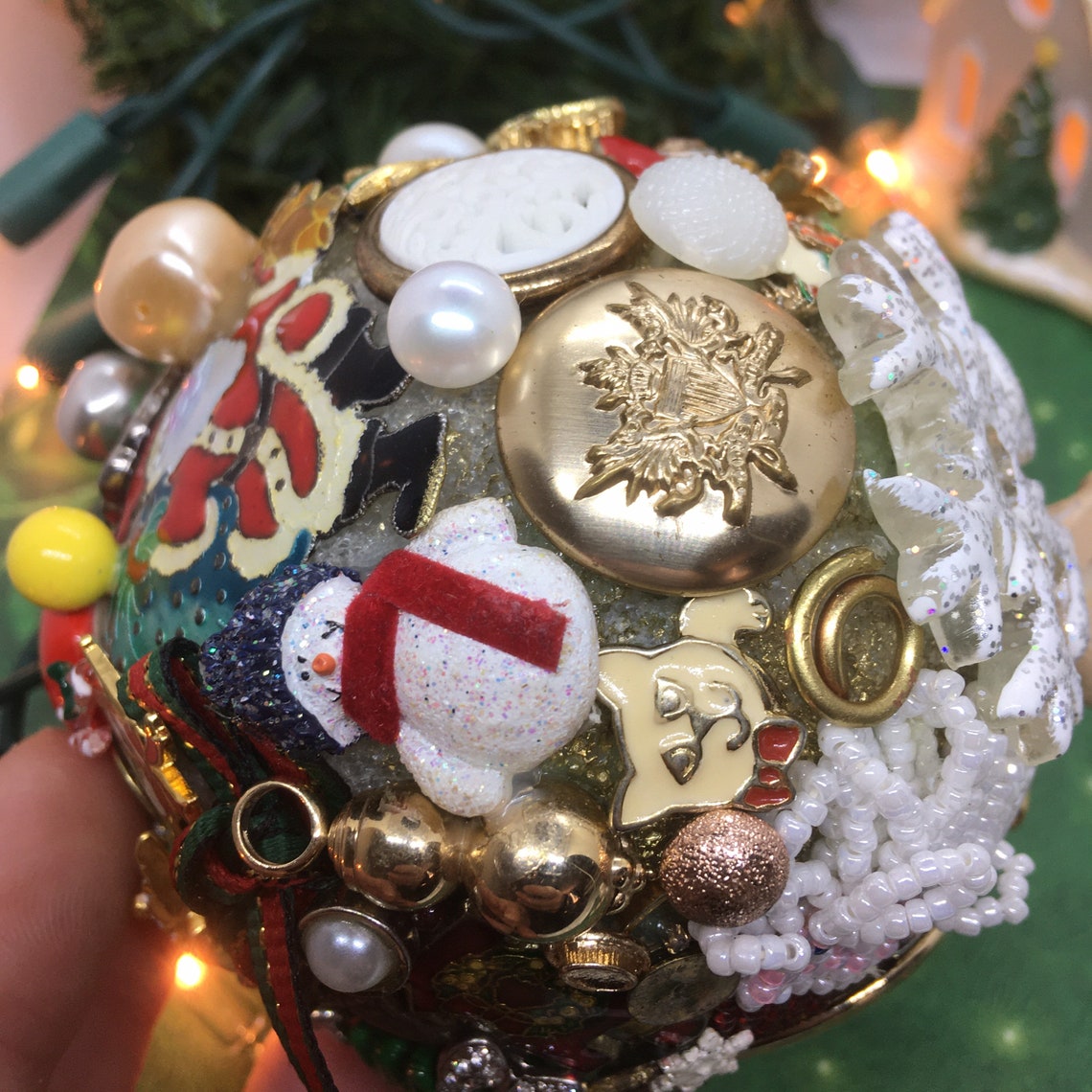 Unique Christmas Themed Ornament Handmade Ornament Jewelry - Etsy