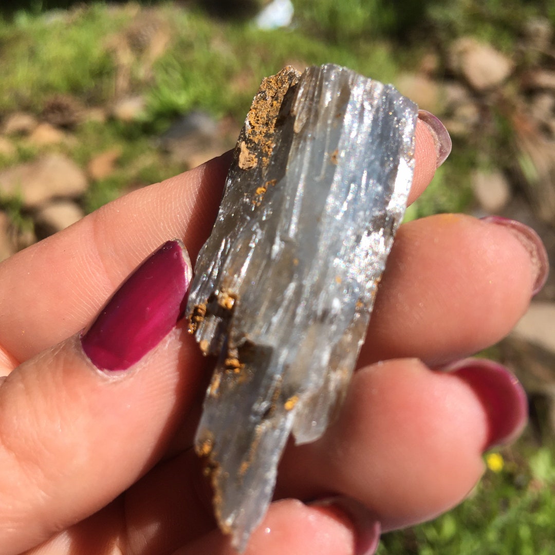 Blue Barite Crystal, Barite Ice With Limonite, Barite Blades - Etsy