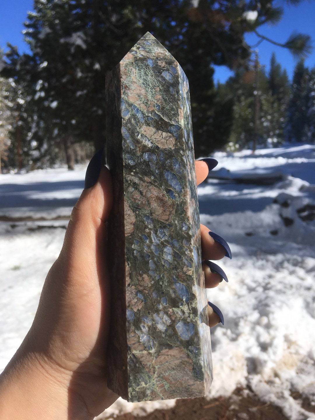 Que Sera Tower, Llanite Healing Crystal Wand Stone, Large Crystals ...