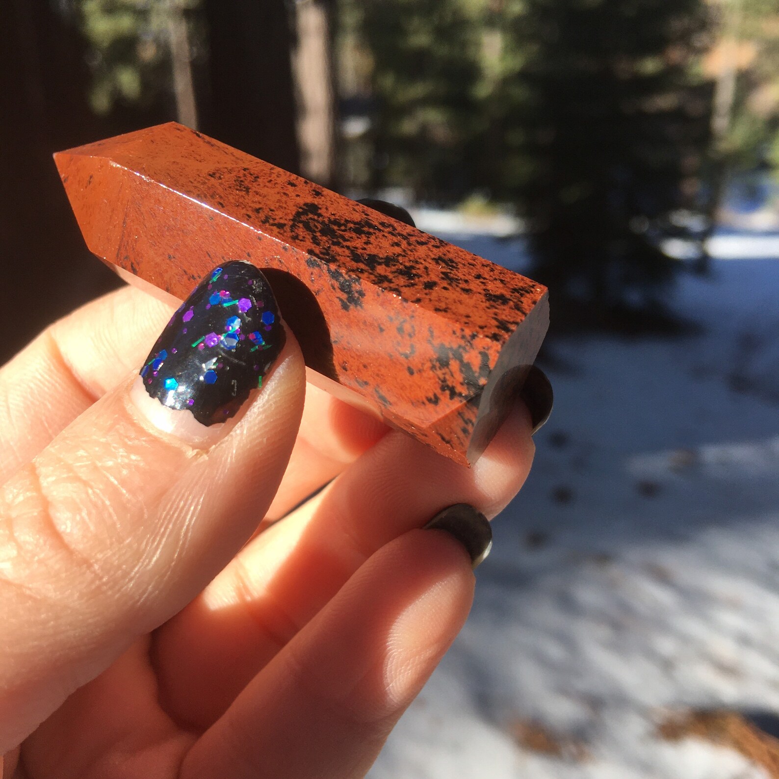 Mahogany Obsidian Tower Red Obsidian Mahogany Obsidian - Etsy