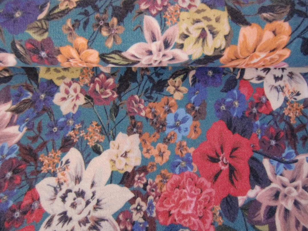 Finja, Viscose Trick With Flowers All Over - Etsy UK