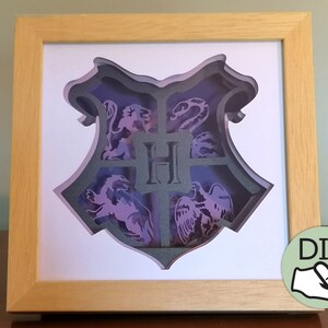 Wizard Crest Papercut Template PDF PNG for Handcutting & SVG for ...