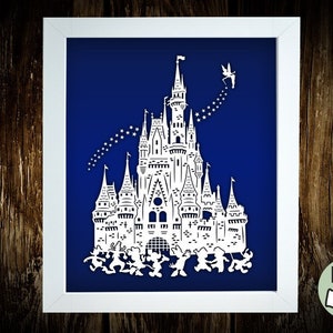 Magical Kingdom Castle Papercut Template Poster PDF PNG & SVG, File for ...