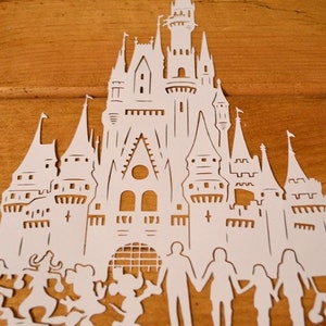 Magical Kingdom Castle Papercut Template Poster PDF PNG & SVG, File for ...