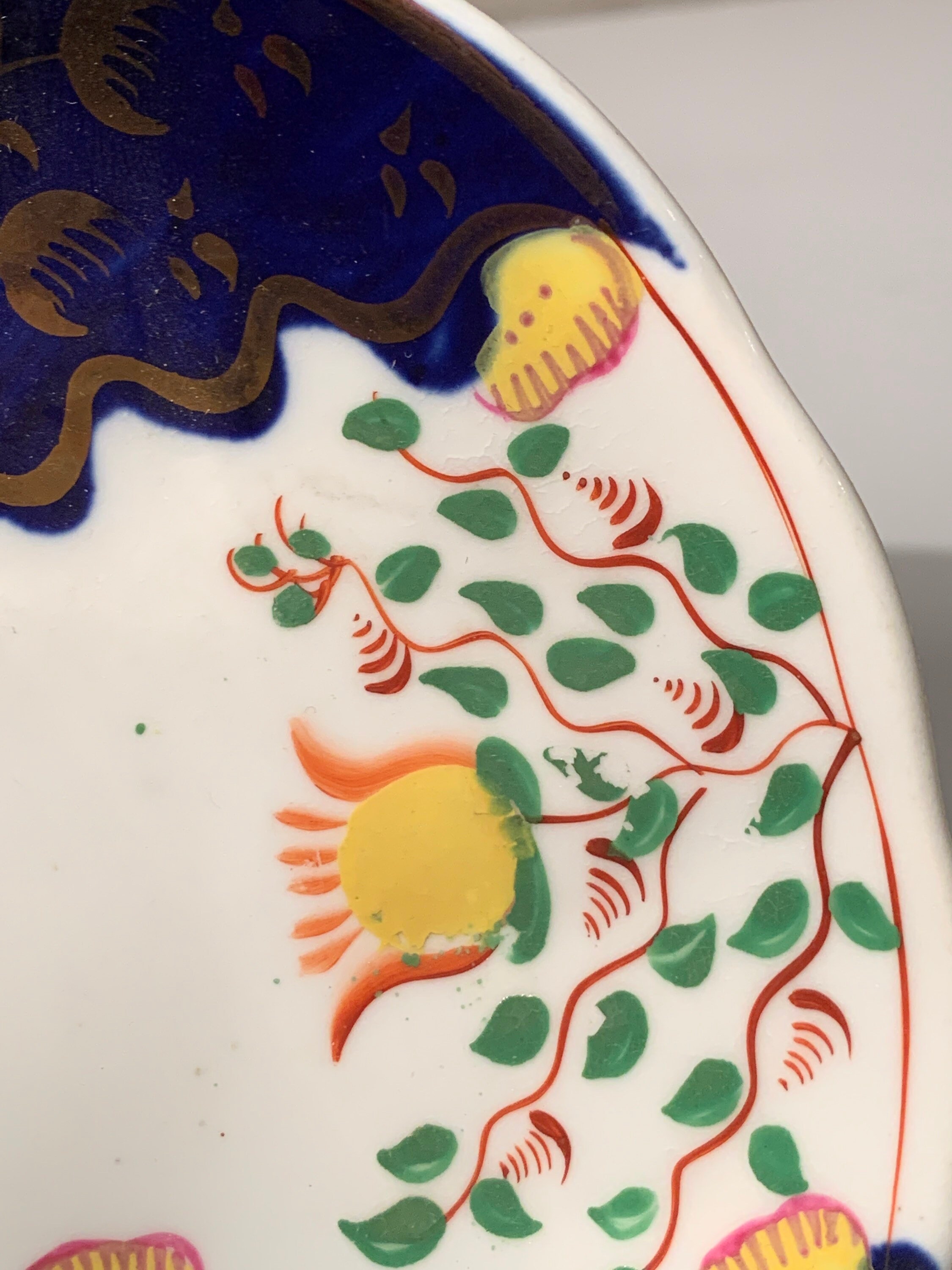 Antique English Gaudy Welsh Tea Cup Saucer Set Yellow Orange | Etsy